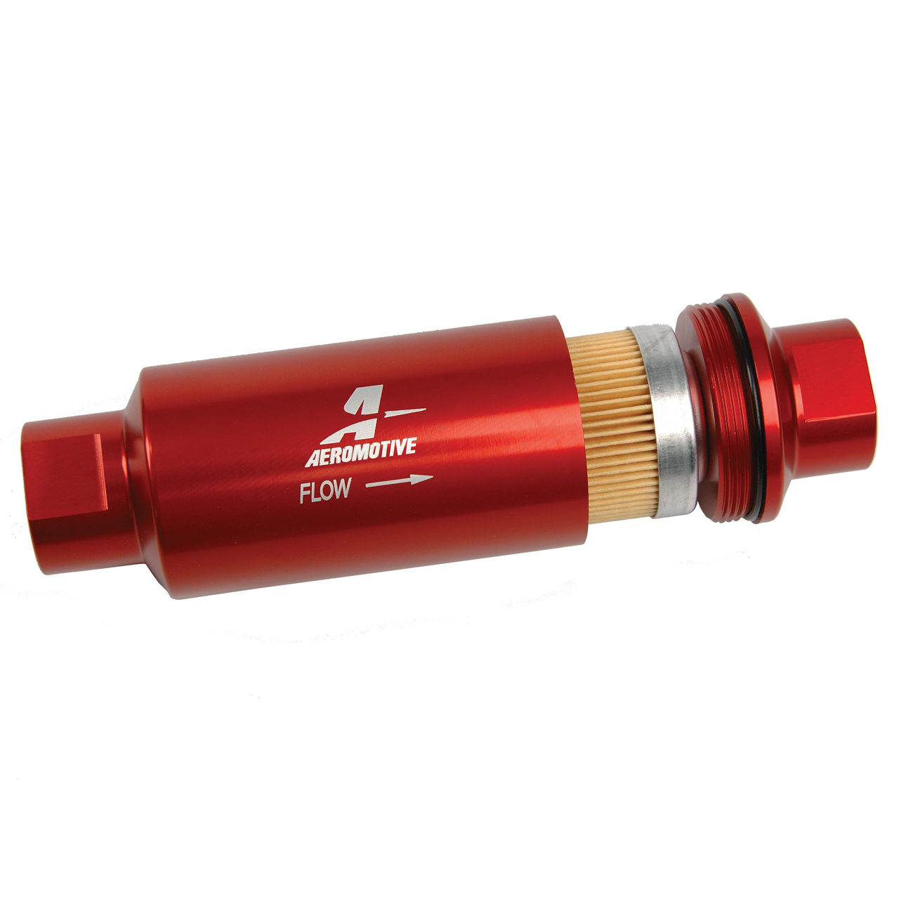Aeromotive High Flow In-Line Filter (-10 ORB w/ 10 Micron Fabric ...