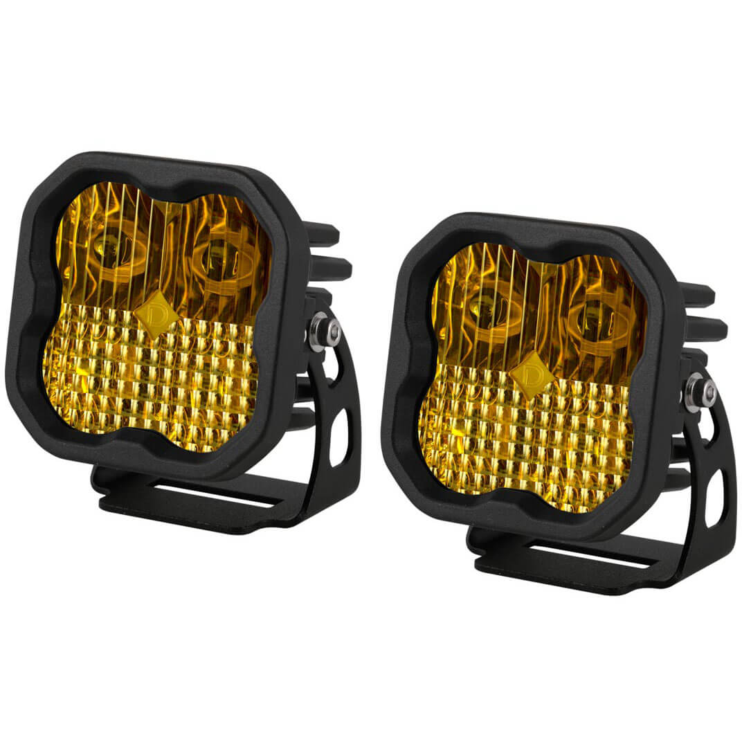 Diode Dynamics SS3 Sport ABL LED Pods (Yellow, Combo, Pair/2) | DIO-DD6872P