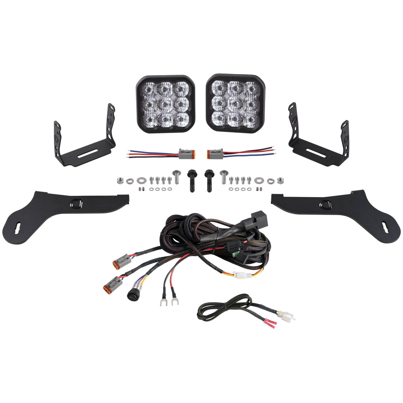 Diode Dynamics SS5 Pro Bumper LED Pod Light Kit (Driving, White), '17 ...