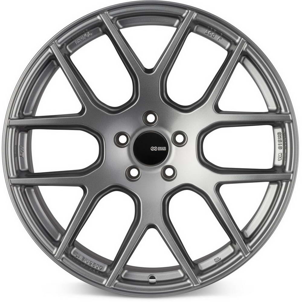 Enkei XM-6 Wheel (17x7.5, 40mm, 5x114.3, Each) Storm Gray