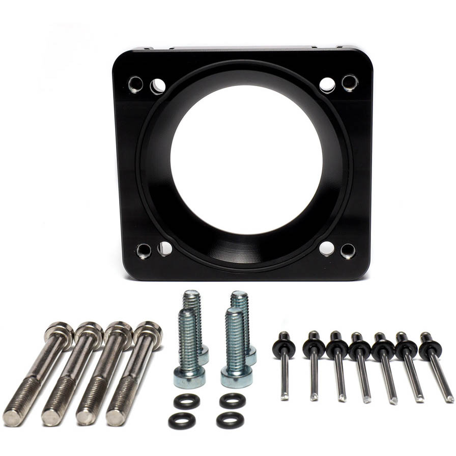 IAG Adapter Plate to Tundra T-Body For STi Intake Manifold (Black), '04 ...