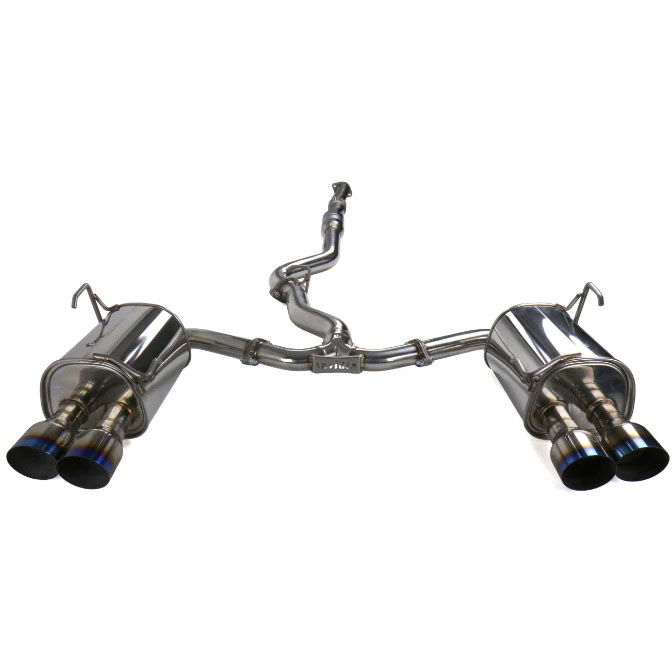 Invidia N1 Cat-Back Exhaust System w/ Quad Single-Layer 101mm Ti Tips ...
