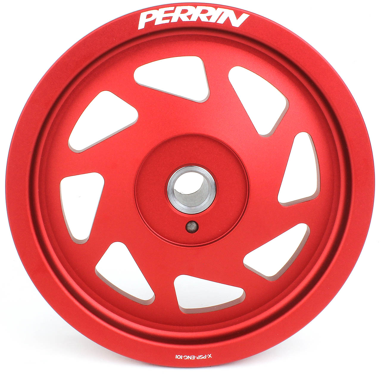 Perrin Crank Pulley (Large Hub, Red), 2019-2021 WRX